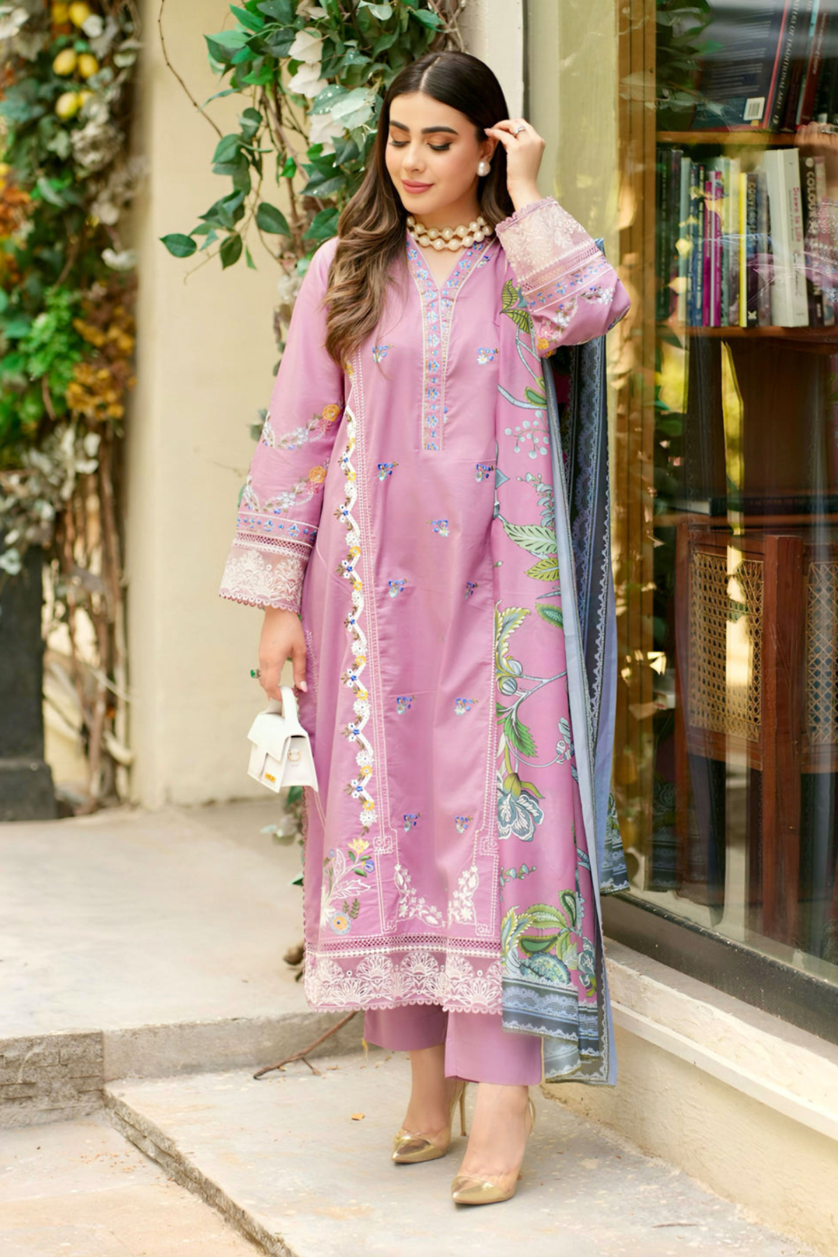 Best Selling - Fajr - 03 pc stitched suit – Manposh